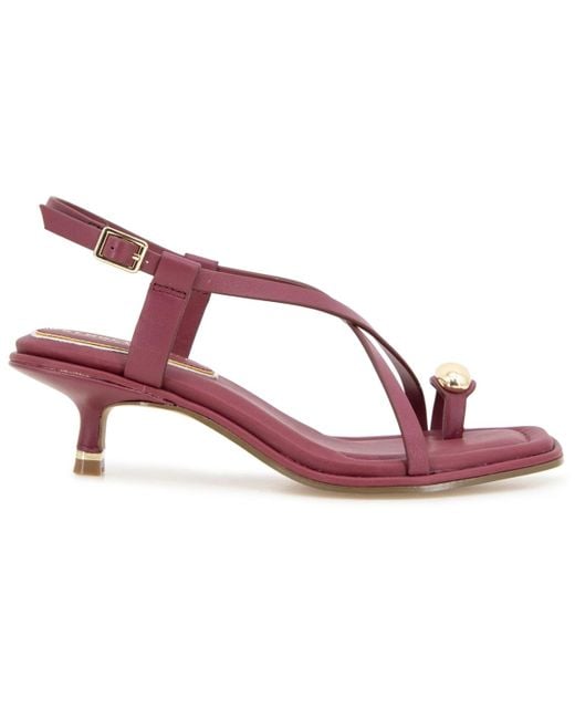 Kenneth Cole Geala Square Toe Dress Sandals in Pink | Lyst