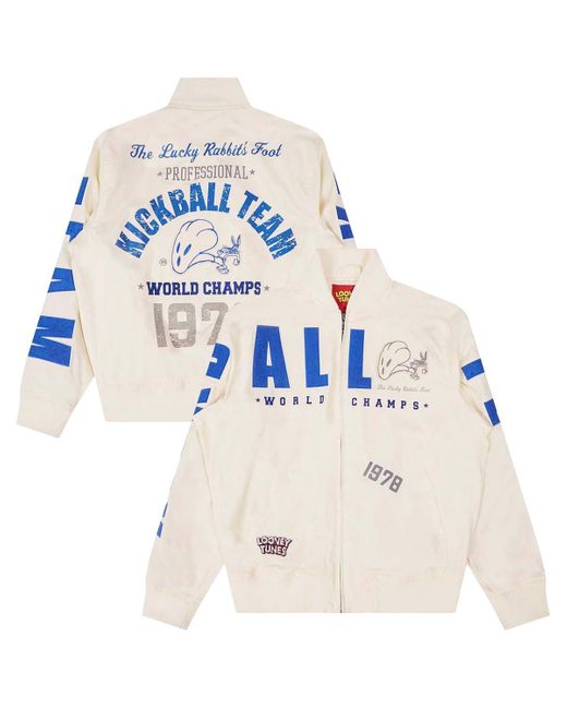 FREEZE MAX Bugs Bunny Looney Tunes Kickball Team Twill Full-zip Jacket ...