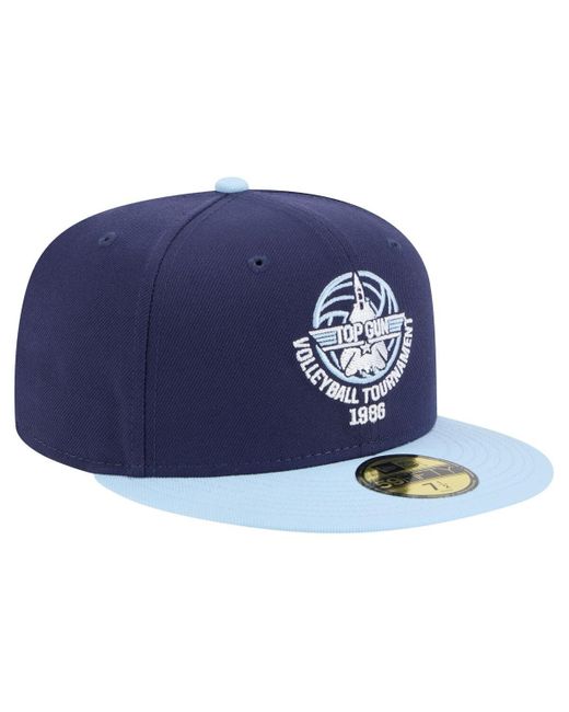 KTZ Navy/light Blue Top Gun Two-tone Color Pack 59fifty Fitted Hat for ...