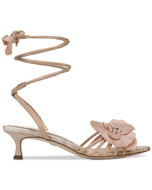 Sam Edelman Carla Strappy Dress Heels in Metallic | Lyst