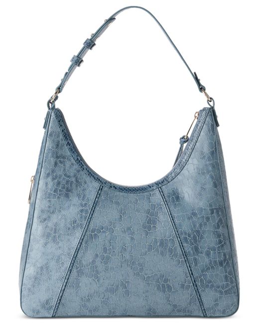 Brahmin Tabitha Zostera Leather Shoulder Bag in Blue | Lyst