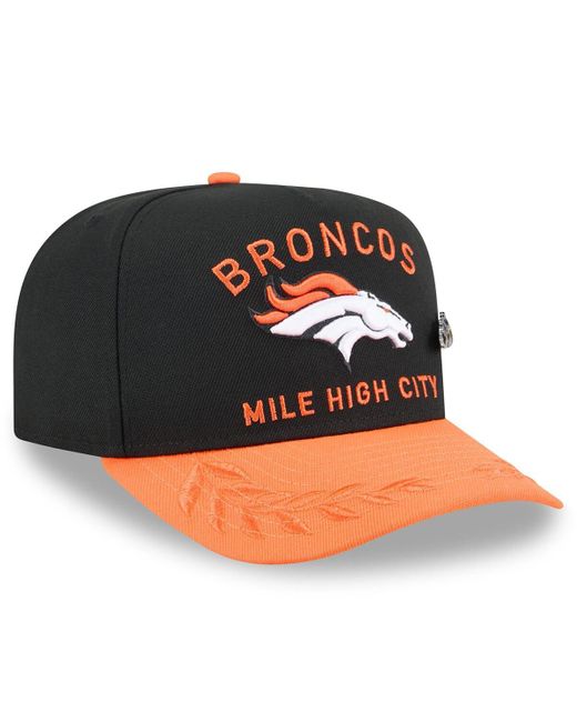 KTZ Black/orange Denver Broncos 2025 Nfl Draft On Stage A-frame 59fifty ...