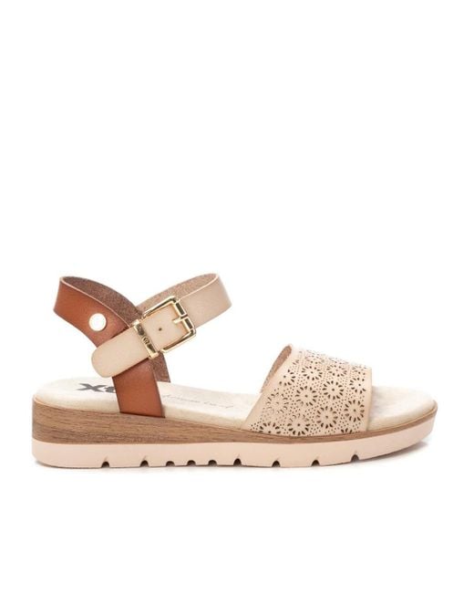 Xti Die Cut Sandals By in Brown | Lyst