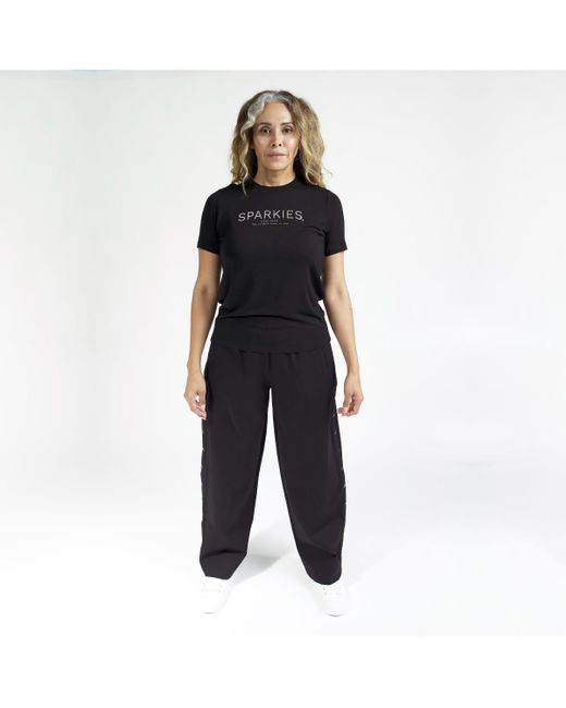 Sparkies Plus Size Adaptive Pants With Full Side Seam Opening in Black ...