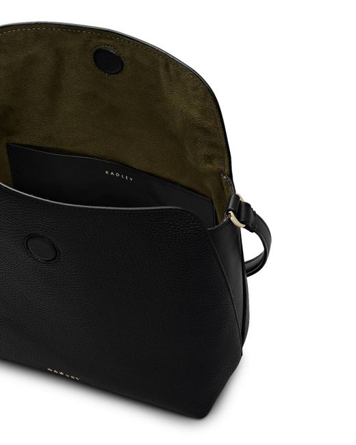 Radley City Road Small Flap Over Shoulder Bag in Black | Lyst