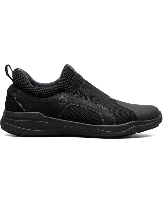 Nunn Bush Grazie Work Splash Guard Slip Resistant Slip On Shoe in Black ...