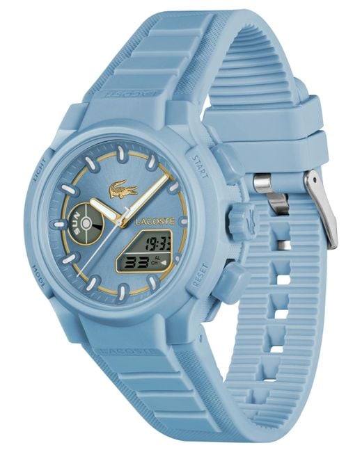 Lacoste Lc33 Light Silicone Strap Watch in Blue | Lyst