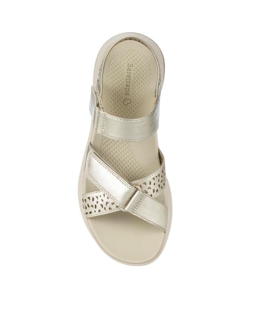 BareTraps Jubilee Wedge Sandals in Natural | Lyst