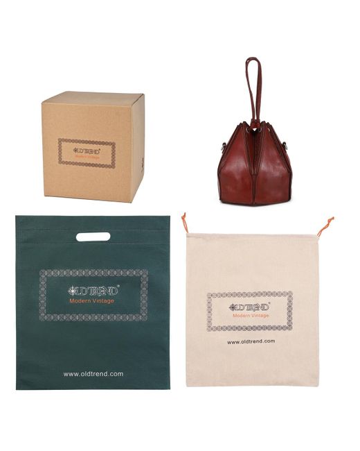 Old Trend Prism Bucket Convertible Crossbody Bag in Brown | Lyst