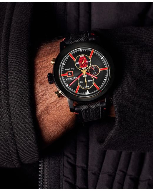Citizen Eco-drive Chronograph Star Wars Darth Maul Mastermind Black ...