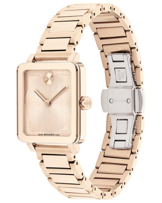 Movado Bold Evolution 2.0 Swiss Quartz Ionic Plated Rose Gold Steel ...