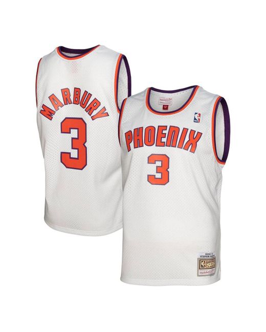 Mitchell & Ness Stephon Marbury White Phoenix Suns 2002-03 Hardwood ... Mitchell & Ness Stephon Marbury White Phoenix Suns 2002-03 Hardwood ...