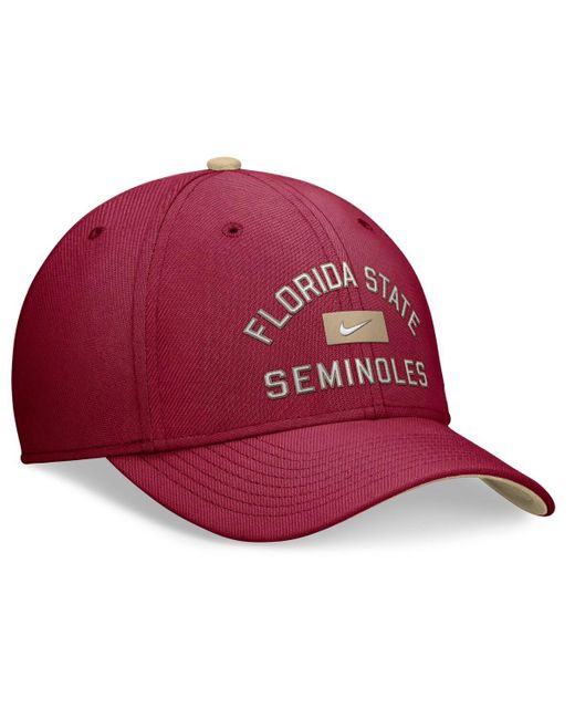 Nike Florida State Seminoles Primetime Swoosh Flex Hat in Red for Men ...