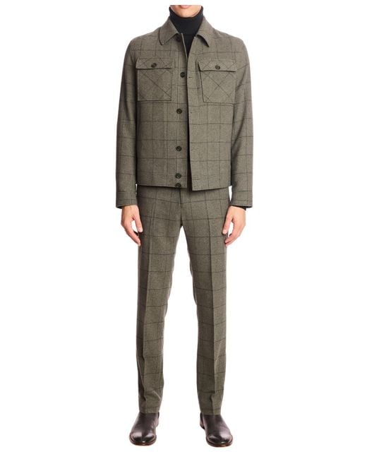 Paisley & Gray Hilo Button-up Jacket in Brown for Men | Lyst