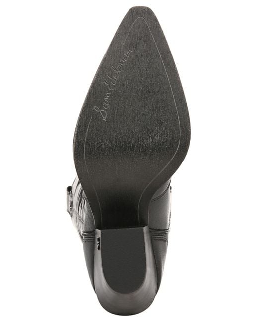 Sam Edelman James Pointed Toe Western Boot in Brown | Lyst