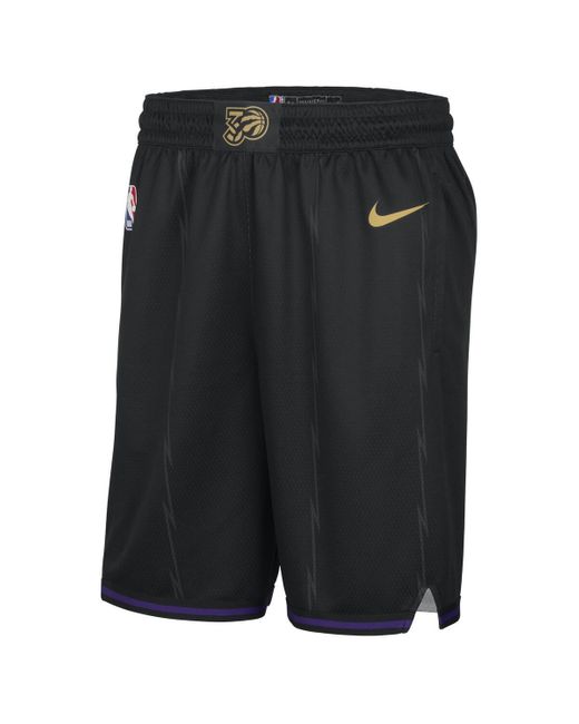 Nike Toronto Raptors 2024/25 City Edition Swingman Shorts in Black for ...