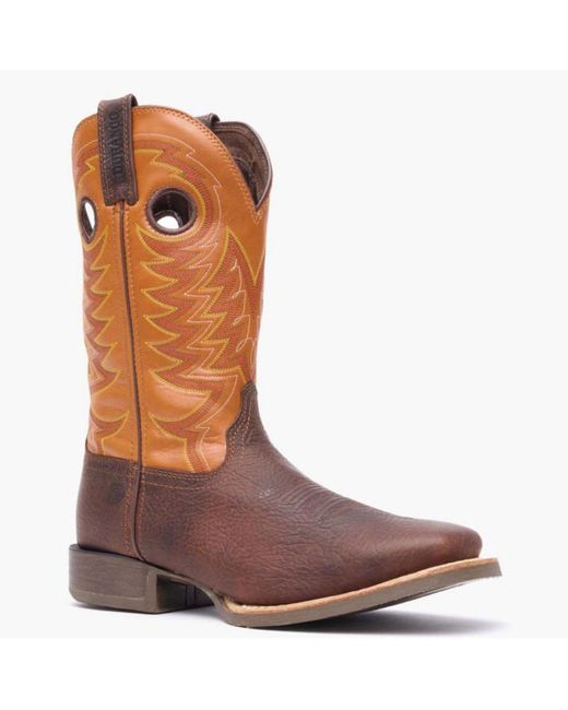 Durango Rebel Pro Orange Western Boot in Brown for Men | Lyst