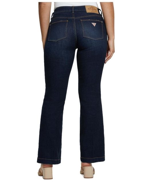 Guess Sexy Low-rise Bootcut Jeans in Blue | Lyst