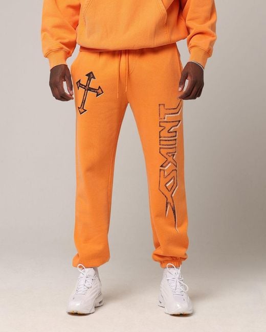 Saint Morta Ssix Sweat Pants in Orange for Men | Lyst