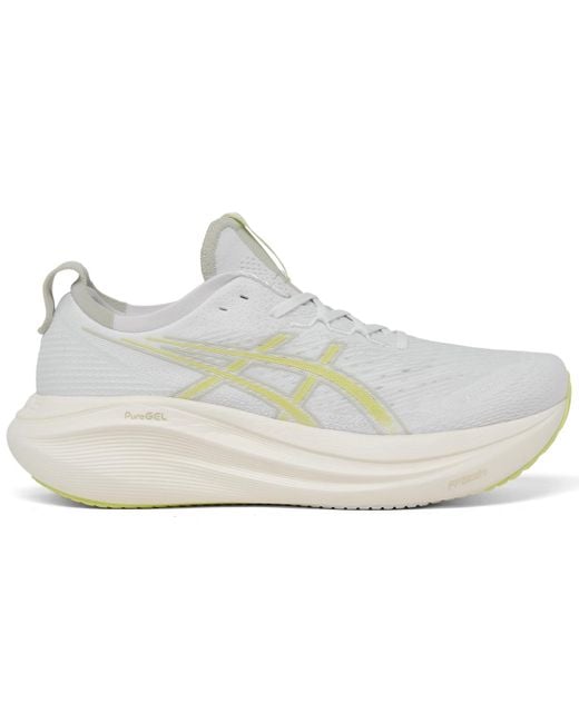 Asics Gel-nimbus 27 Running Sneakers From Finish Line in White for Men ...