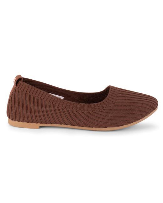 Danskin Hope Slip On Ballet Flats in Brown | Lyst