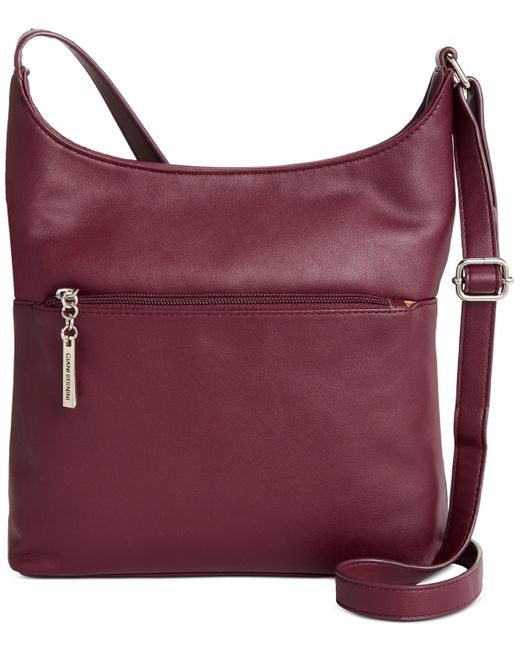 Giani Bernini Nappa Soft Crossbody in Purple | Lyst