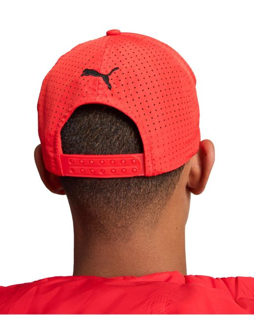 PUMA X Ferrari Racing Logo Trucker Cap in Red for Men | Lyst