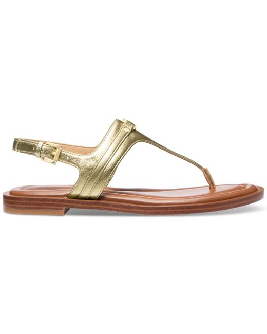 Michael Kors Michael Mandy Thong Sandals in White | Lyst