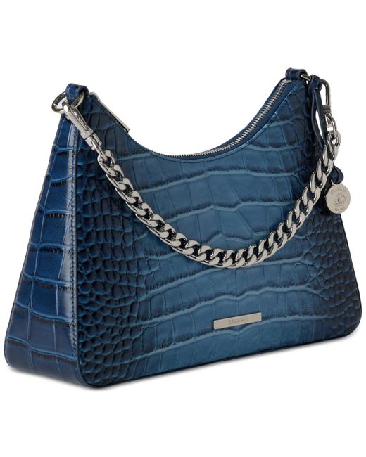 Brahmin Mod Esme Lumeria Leather Shoulder Bag in Blue | Lyst