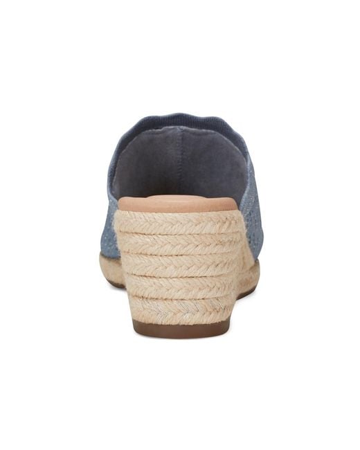 Easy Spirit Shanice Espadrille Wedge Sandals in Blue | Lyst