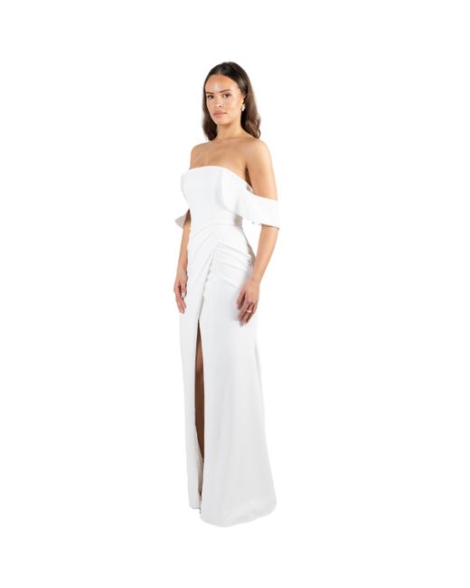 Pia Gladys Perey Corset Off The Shoulder Dress in White | Lyst