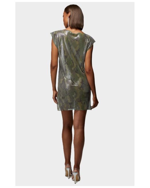 Bebe X Ciara Chainmail Mini Dress in Green | Lyst