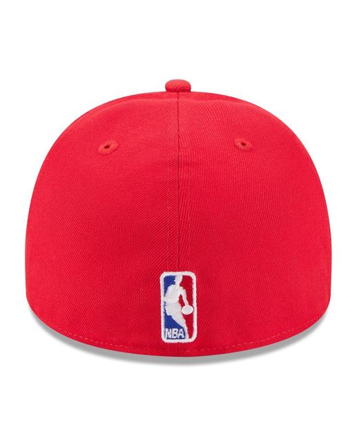 KTZ Houston Rockets 2025 Nba Draft A-frame 59fifty Fitted Hat in Red ...
