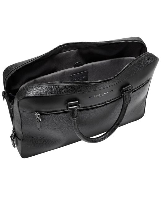 Cole Haan Damon Laptop Briefcase in Black for Men | Lyst