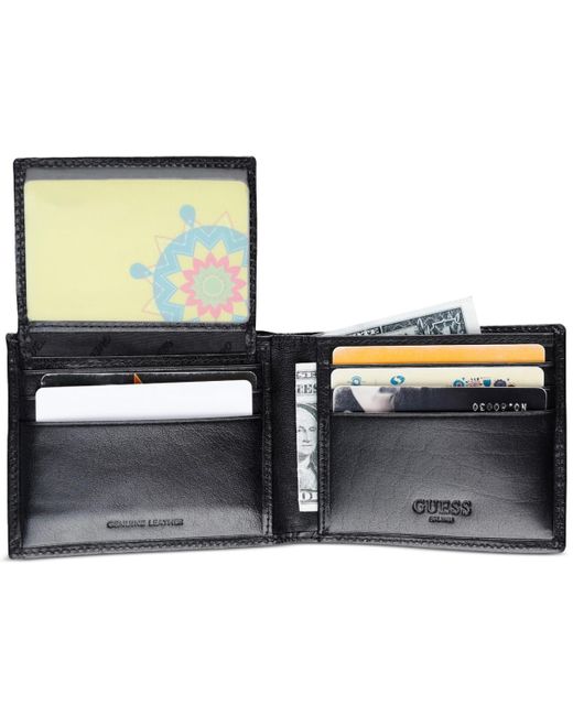 Guess Chavez Pocketmate Logo Wallet in Black for Men | Lyst