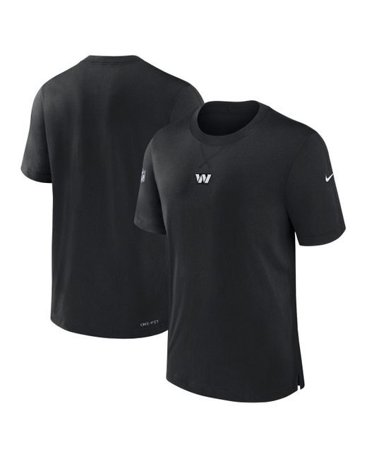 Nike Washington Commanders 2023 Sideline Performance T-shirt in Black ...