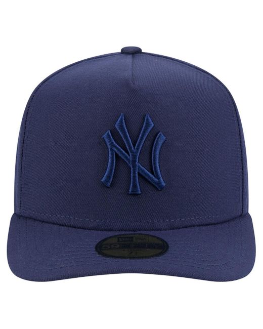 KTZ New York Yankees Color Pack A-frame 59fifty Fitted Hat in Blue for ...