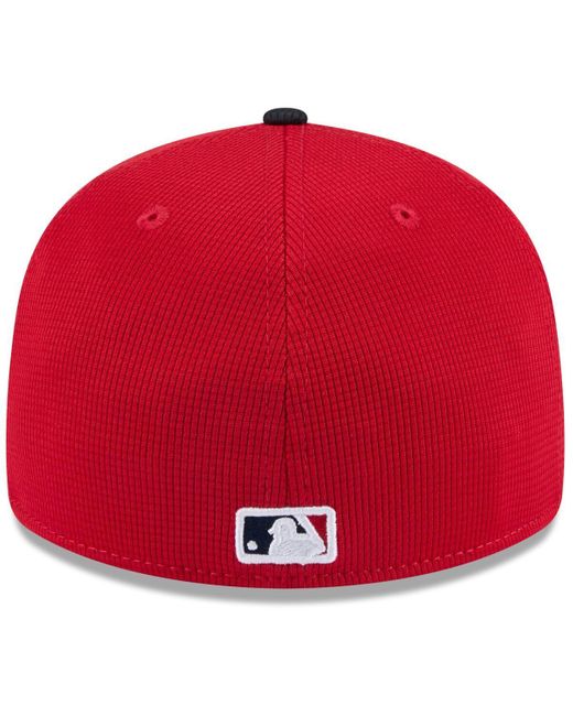 KTZ Red/navy Atlanta Braves 2025 Spring Training Low Profile 59fifty ...