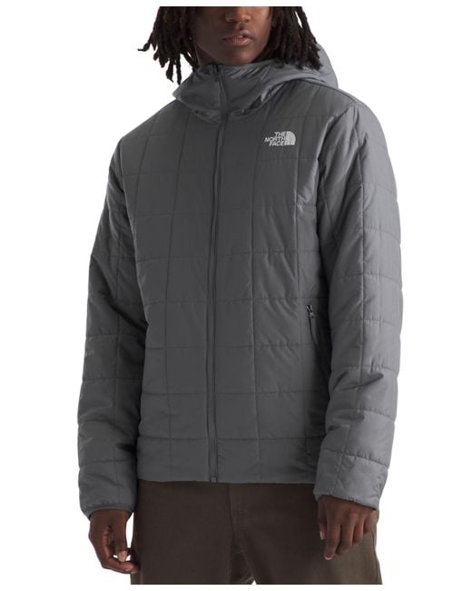 The North Face Junction Insulated Hooded Jacket in Gray for Men | Lyst