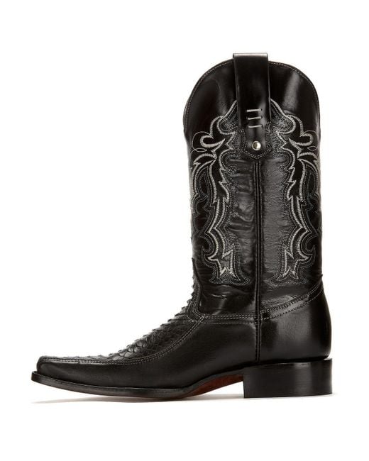 Forastero Western Cowboy Leather Boots in Black for Men | Lyst