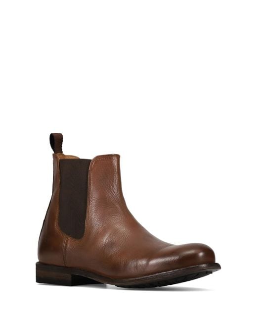 Frye Tyler Flex Chelsea Leather Boots in Brown for Men | Lyst