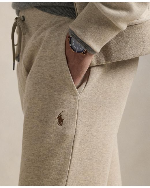 Polo Ralph Lauren Double-knit jogger Pants in Natural for Men | Lyst