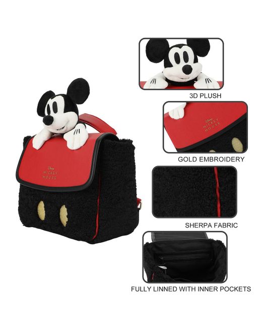 Disney Mickey Mouse Peek-a-boo Convertible Mini Backpack in Red | Lyst