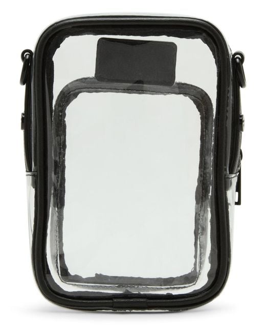 Madden Girl Willowv Clear Cellphone Crossbody Bag in Black | Lyst
