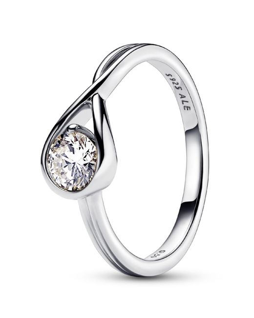 PANDORA Infinite Lab-grown Diamond Ring in Metallic | Lyst
