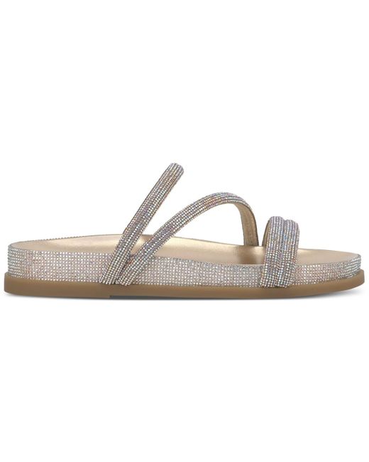 INC International Concepts Narah Pool Slides in Metallic | Lyst