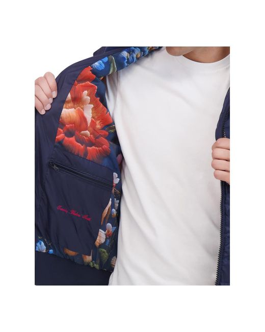 Robert Graham Quilted Bomber Jacket & Vest in Blue for Men | Lyst