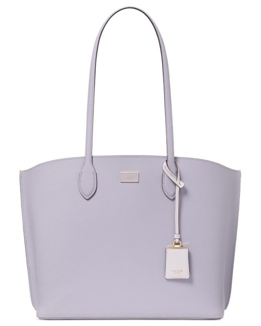 Kate Spade Suite Leather Work Tote Bag in Purple | Lyst