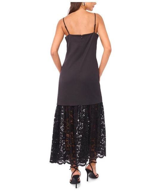 Vince Camuto Camisole Lace Skirt Sleeveless Dress in Black | Lyst