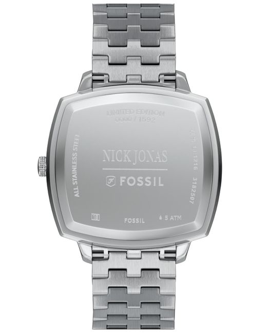 Fossil Nick Jonas X Machine Luxe Aventurine Silver-tone Stainless Steel ...